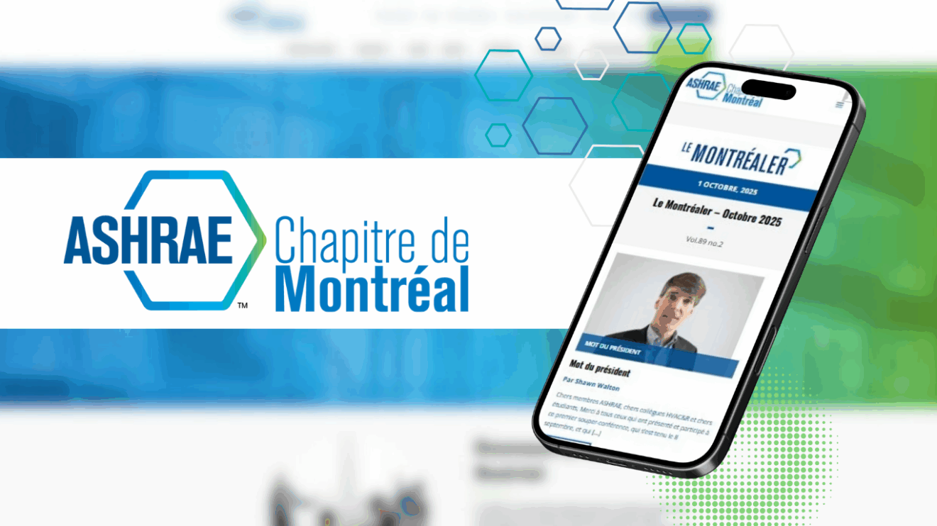 ASHRAE Montréal dévoile son nouveau site Internet! - ASHRAE